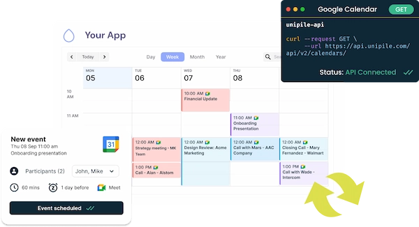 API de sincronização de calendário para SaaS: Integração em tempo real ...
